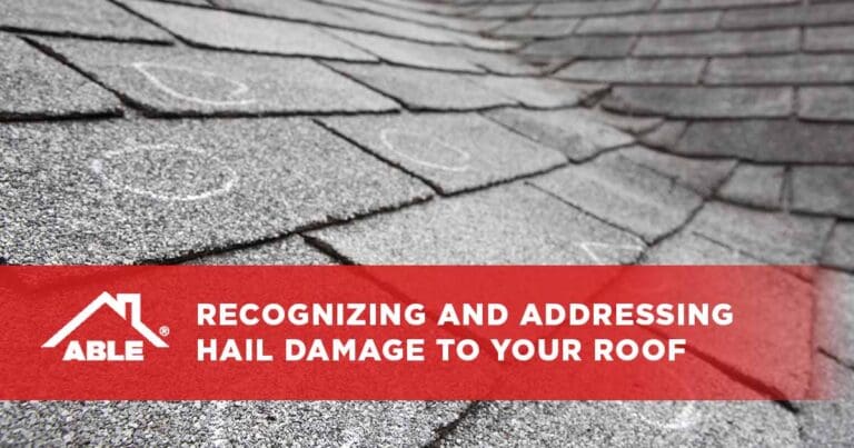 Addressing Hail Damage to Your Roof - Able Roof